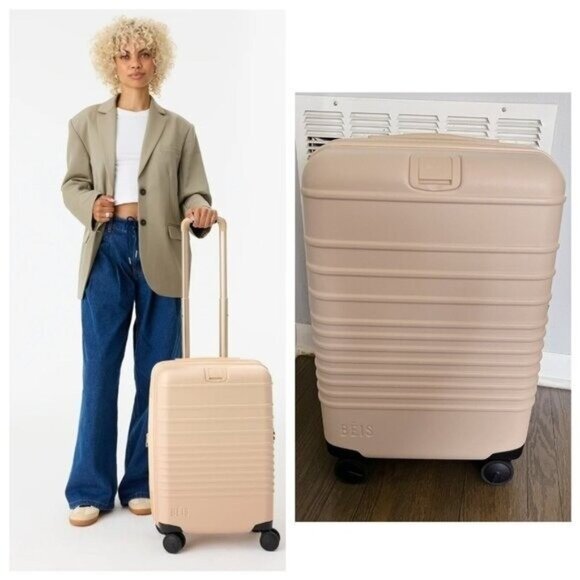 BEIS | Bags | Beis Travel Carry On Roller Luggage Suitcase Tsa Lock ...